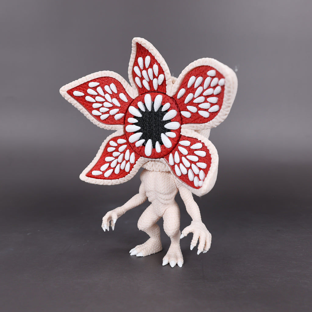 Flower Head Horror Monster Figurine – Textured Knit Crochet Style Desk ...